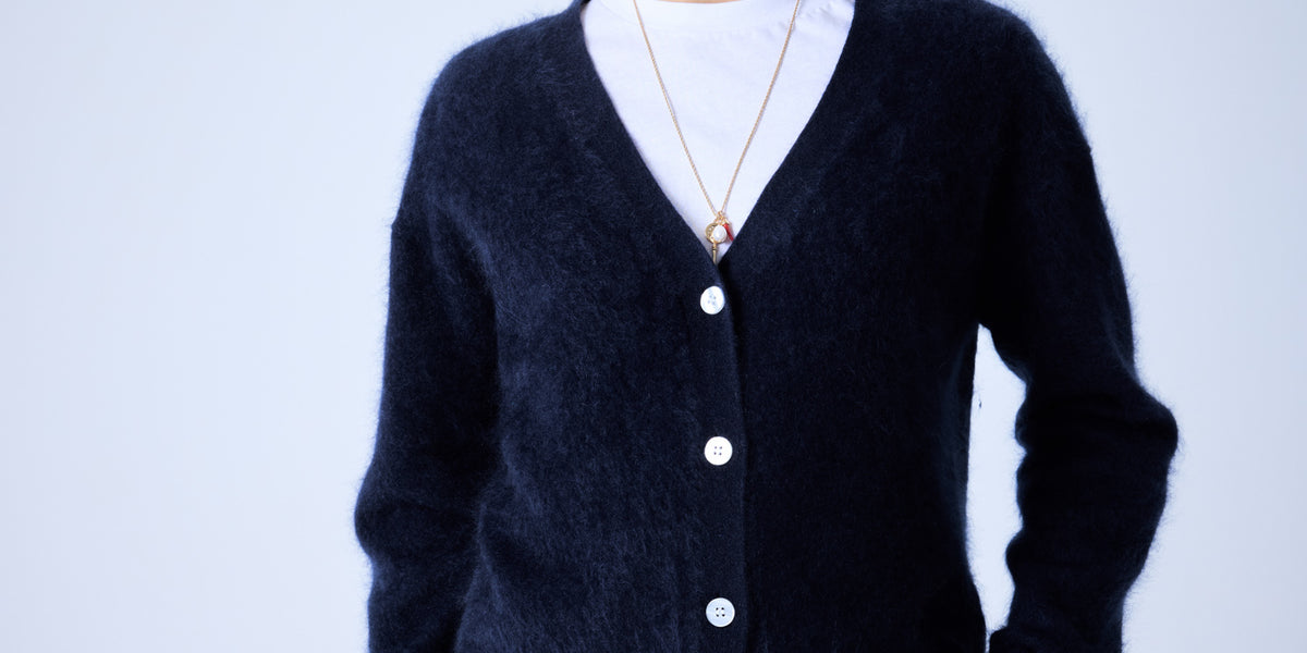 Ricia - Strickjacke aus gebürstetem Kaschmir - bubble gum | Absolut Cashmere