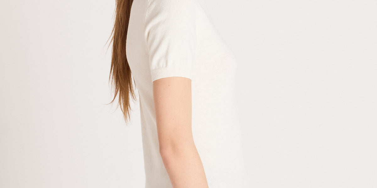 Maglione cotone e cashmere girocollo | Absolut Cashmere