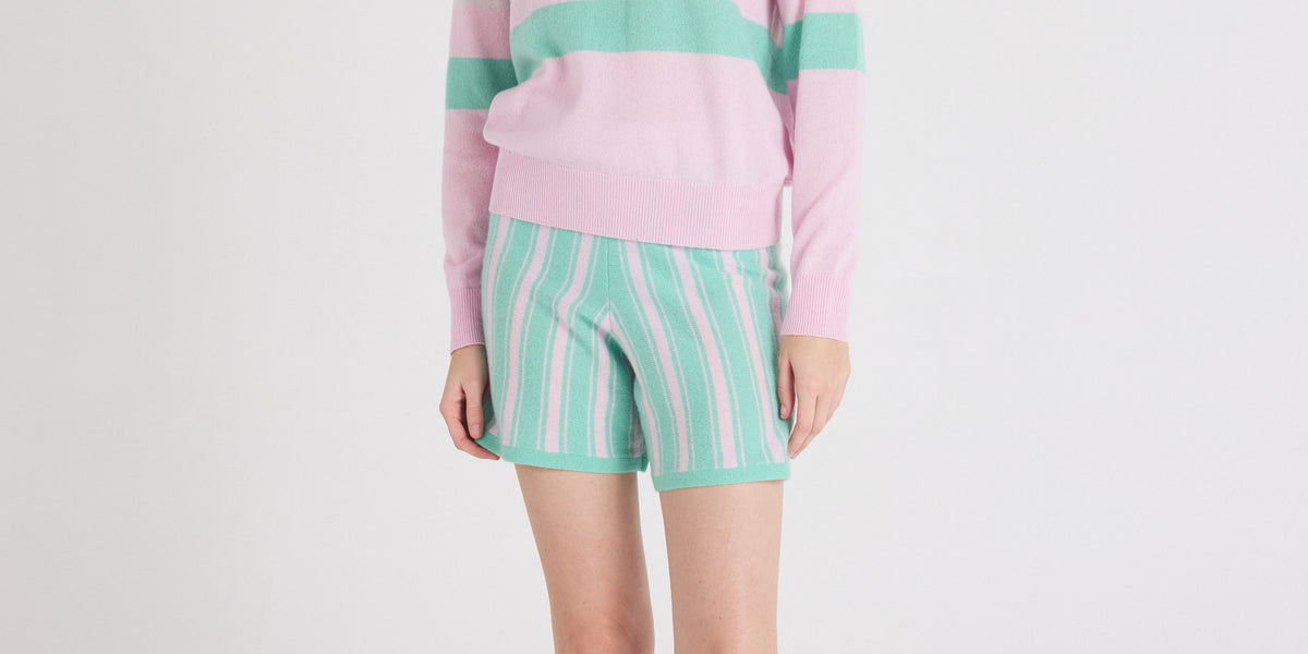 tyra - Short large 100% cachemire - cherry blossom | Absolut Cashmere